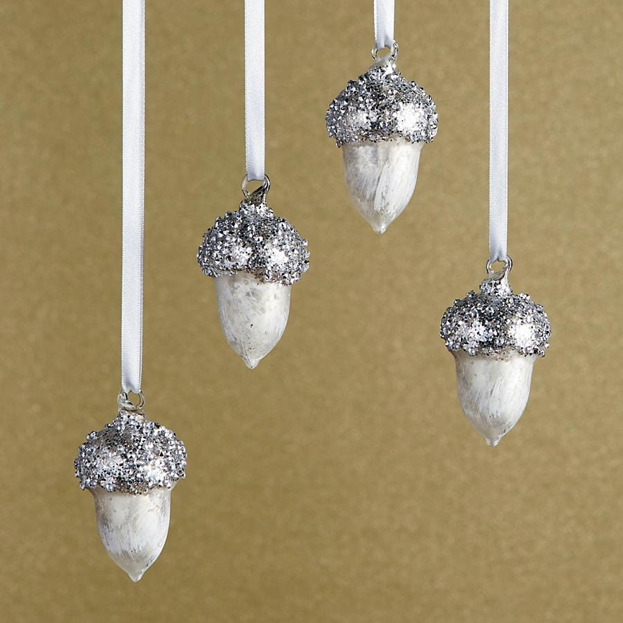 d.stevens Valley Oak Crystal Acorn Ornaments - 4 Pieces per box - Desi ...
